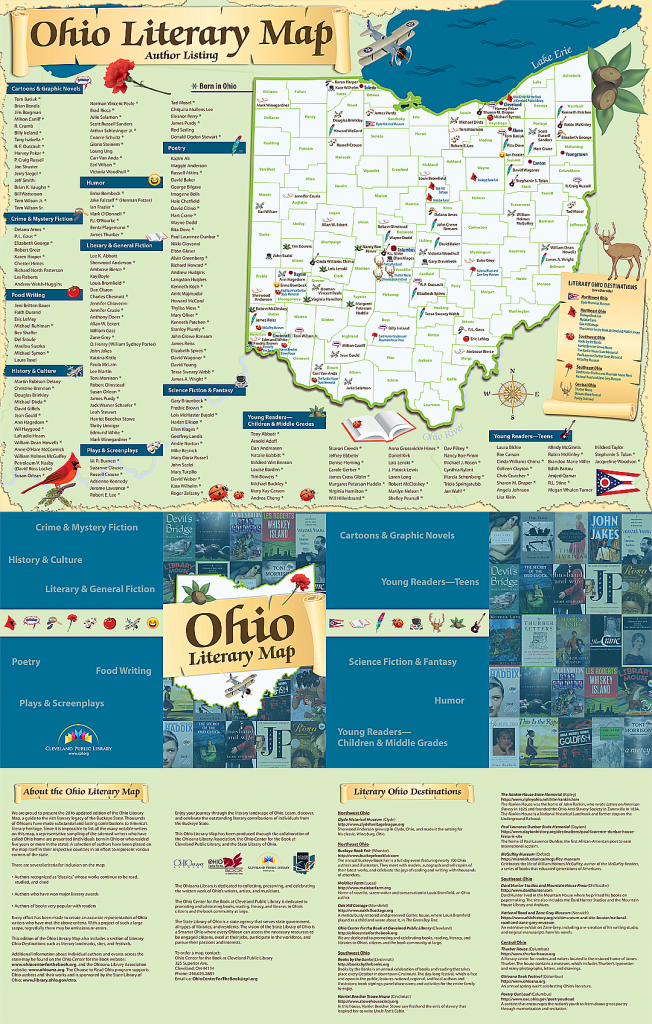 Ohio Literary Map – Ohio Center for the Book at Cleveland Public Library